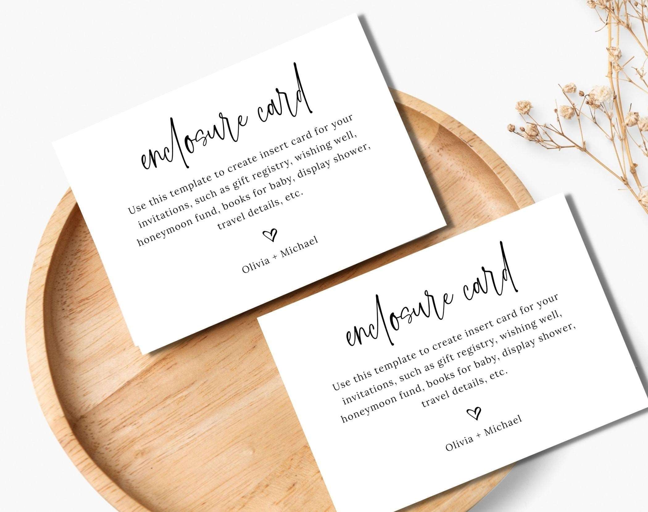 Invitation Details Enclosure Card Editable – Digital Doc Inc