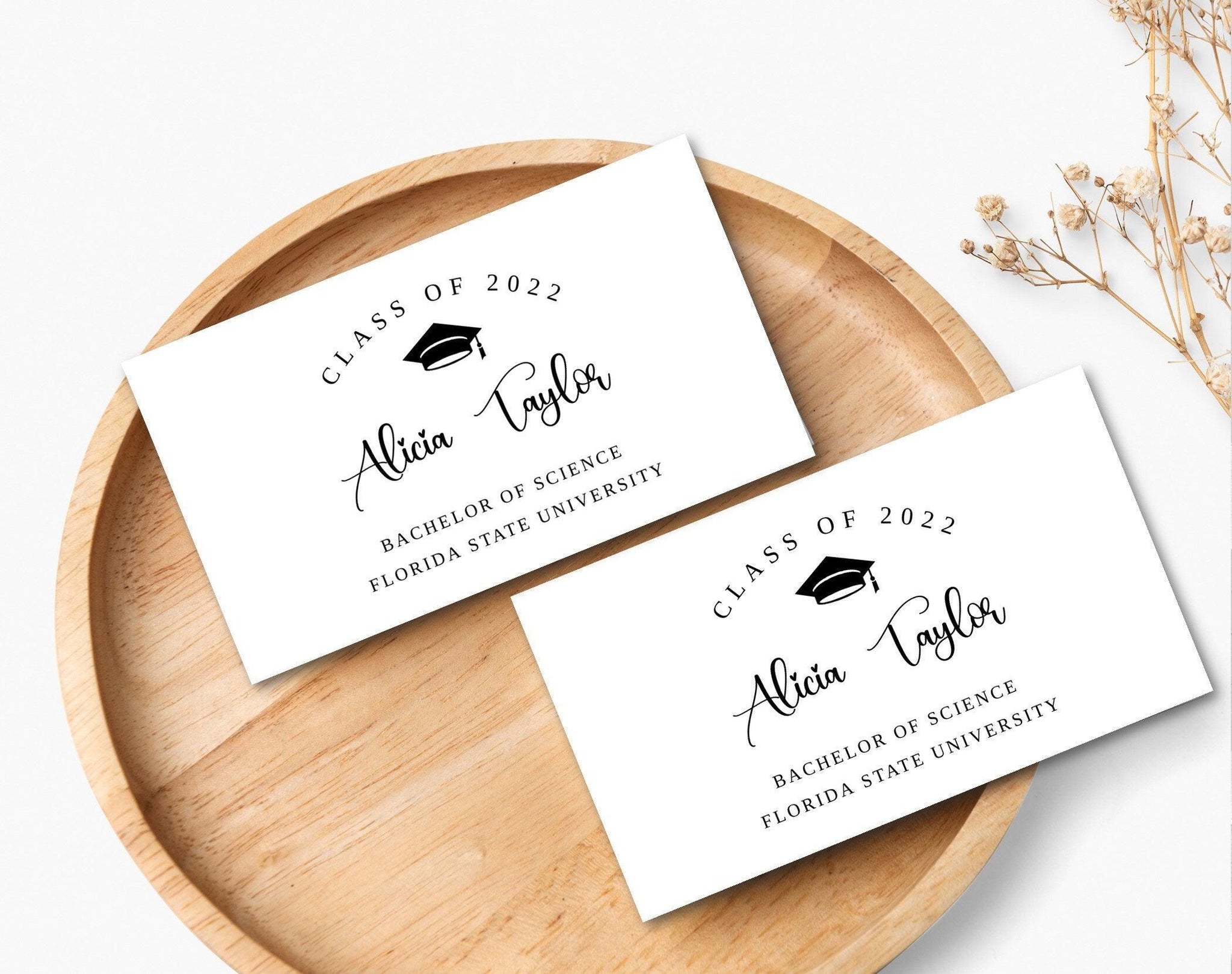 Graduation Name Card Template – Digital Doc Inc