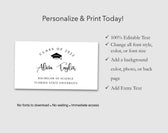 Graduation Name Card Template – Digital Doc Inc