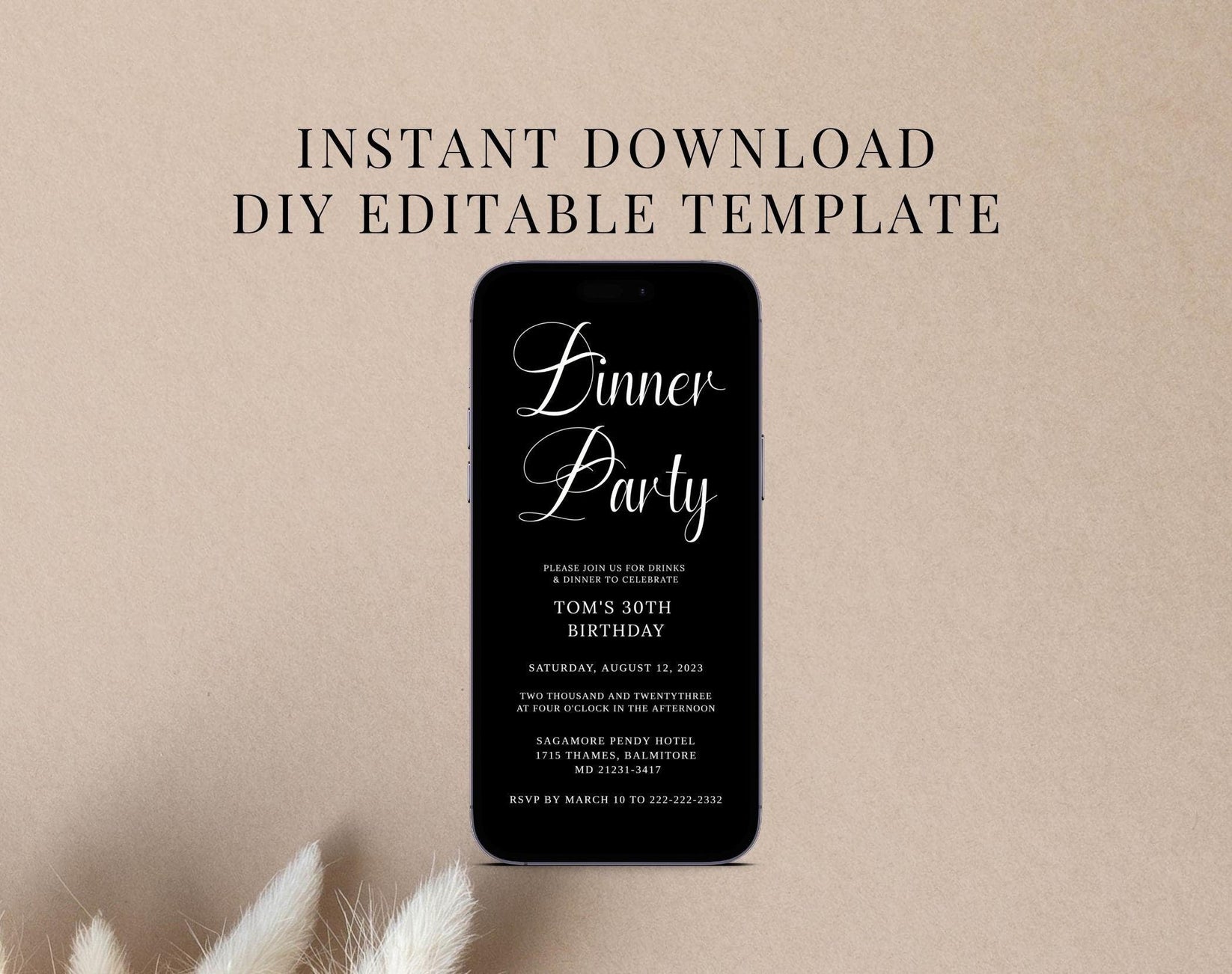 Birthday party phone invitation – Digital Doc Inc