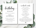 Birthday itinerary template – Digital Doc Inc